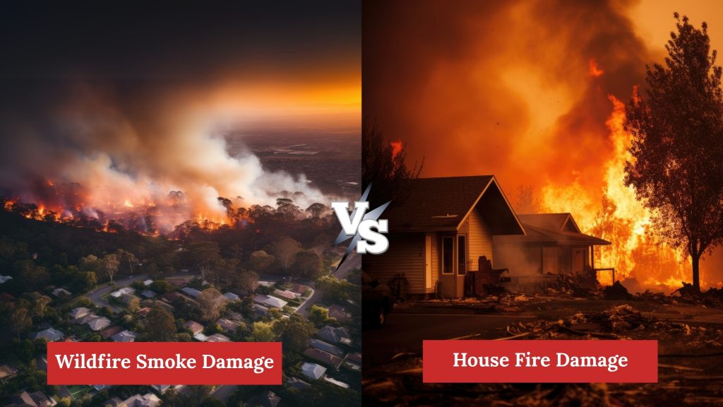 Wildfire Smoke Damage vs. House Fire in Alexandria